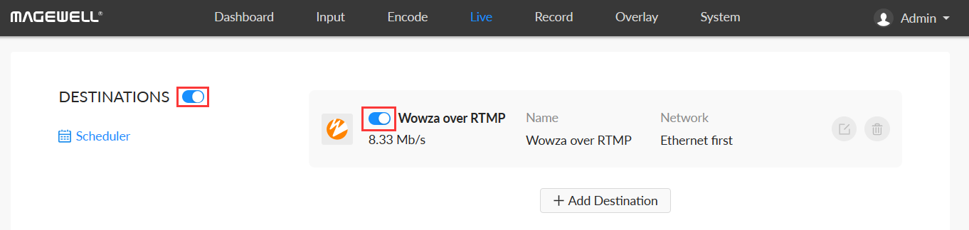 Using Magewell Ultra Encode AIO to Stream to the Wowza Video Platform ...